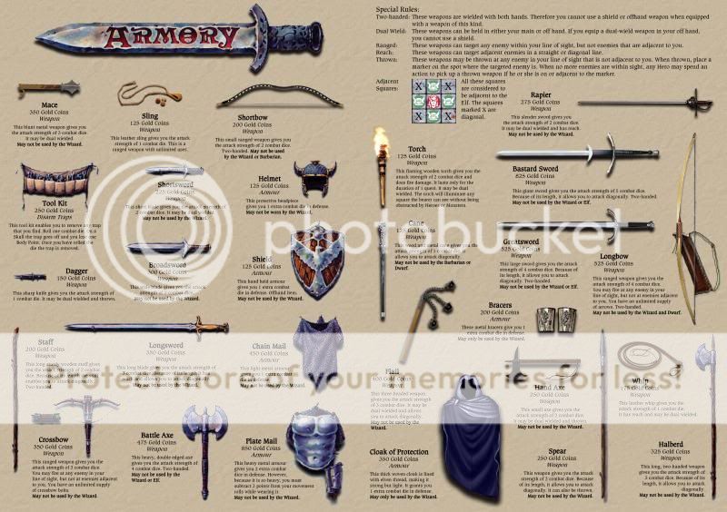 HeroQuest Custom Expanded Armory Photo by Sjeng77 | Photobucket